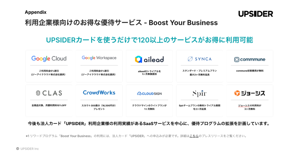 法人カード『UPSIDER』 ご利用スタートガイド | 株式会社UPSIDER