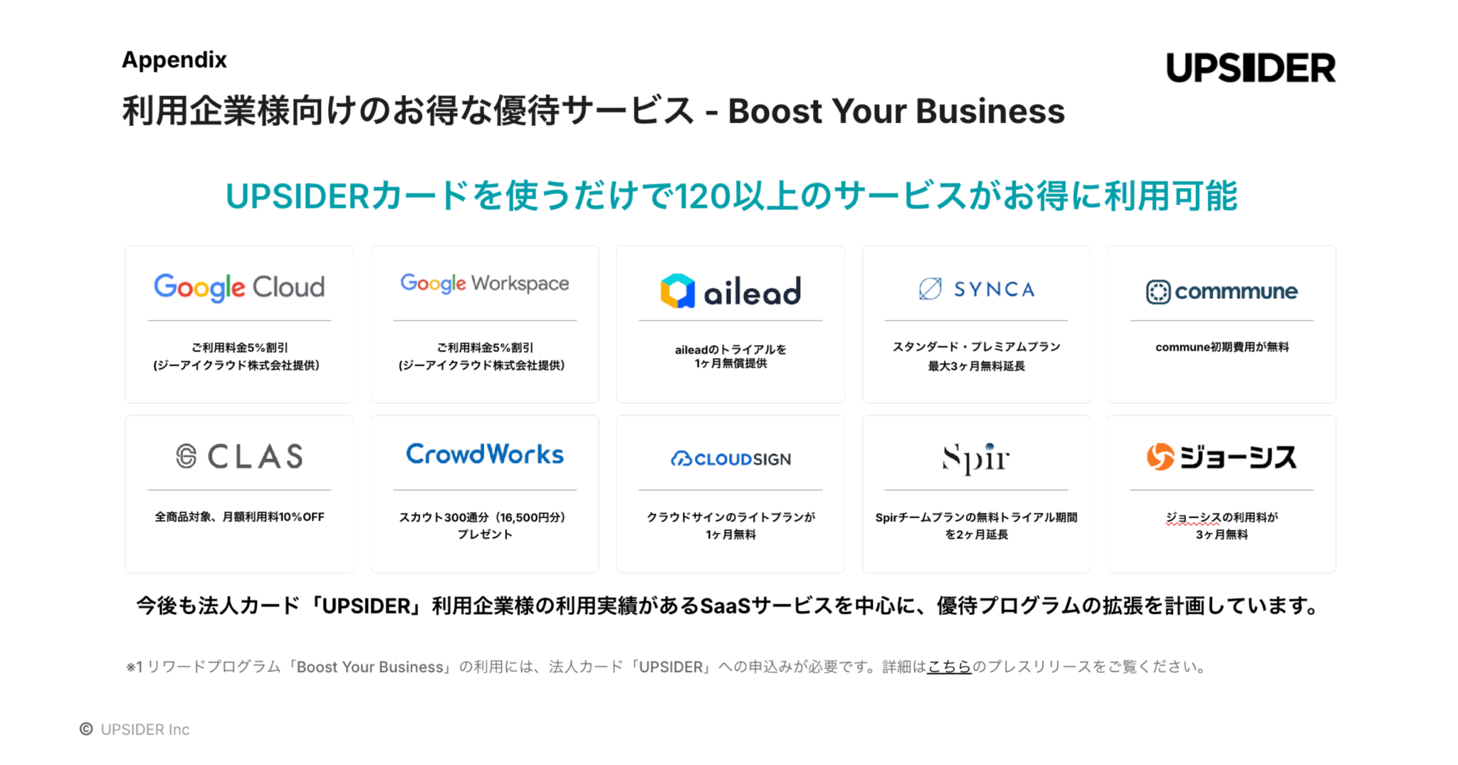 法人カード『UPSIDER』 ご利用スタートガイド | 株式会社UPSIDER